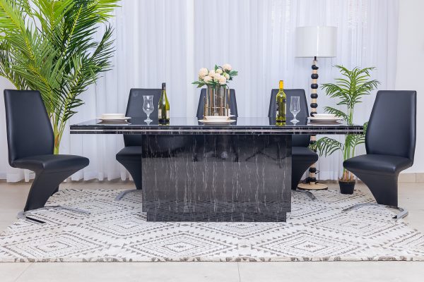 DIVANO Dining Table + 8 Chairs - Furniture Palace