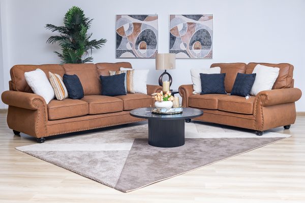 LAURENCE 7 Seater Fabric Sofa (3+2+1+1) - Furniture Palace